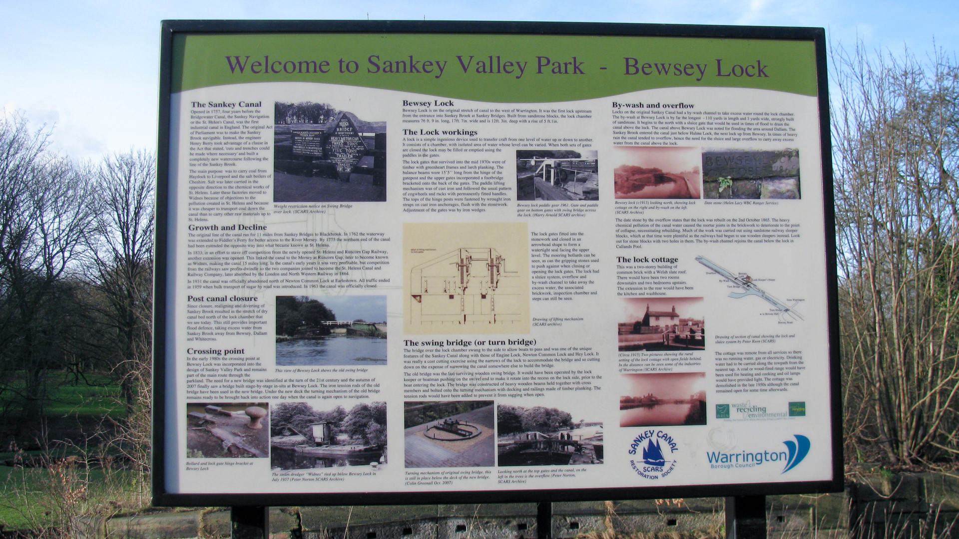 Interpretation Board - Waterway Routes