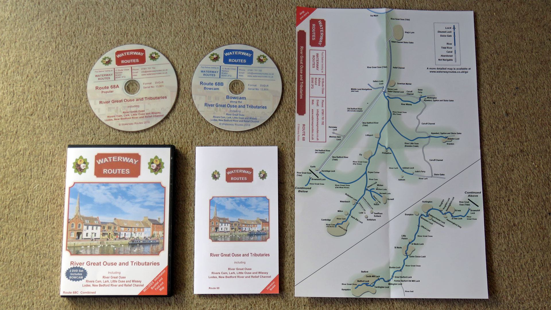 River Great Ouse and Tributaries DVDs - Waterway Routes