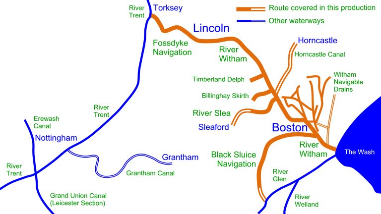 Fossdyke & Witham Navigation and Tributaries Maps - Waterway Routes
