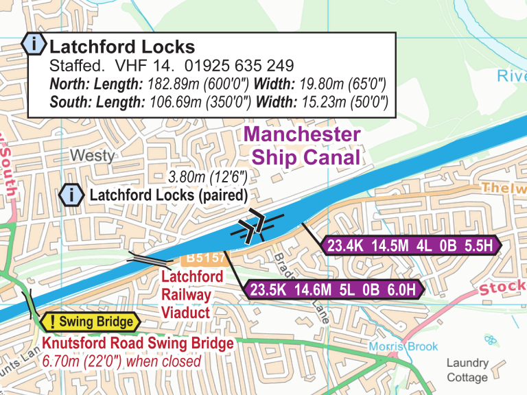Manchester Ship Canal Maps - Waterway Routes