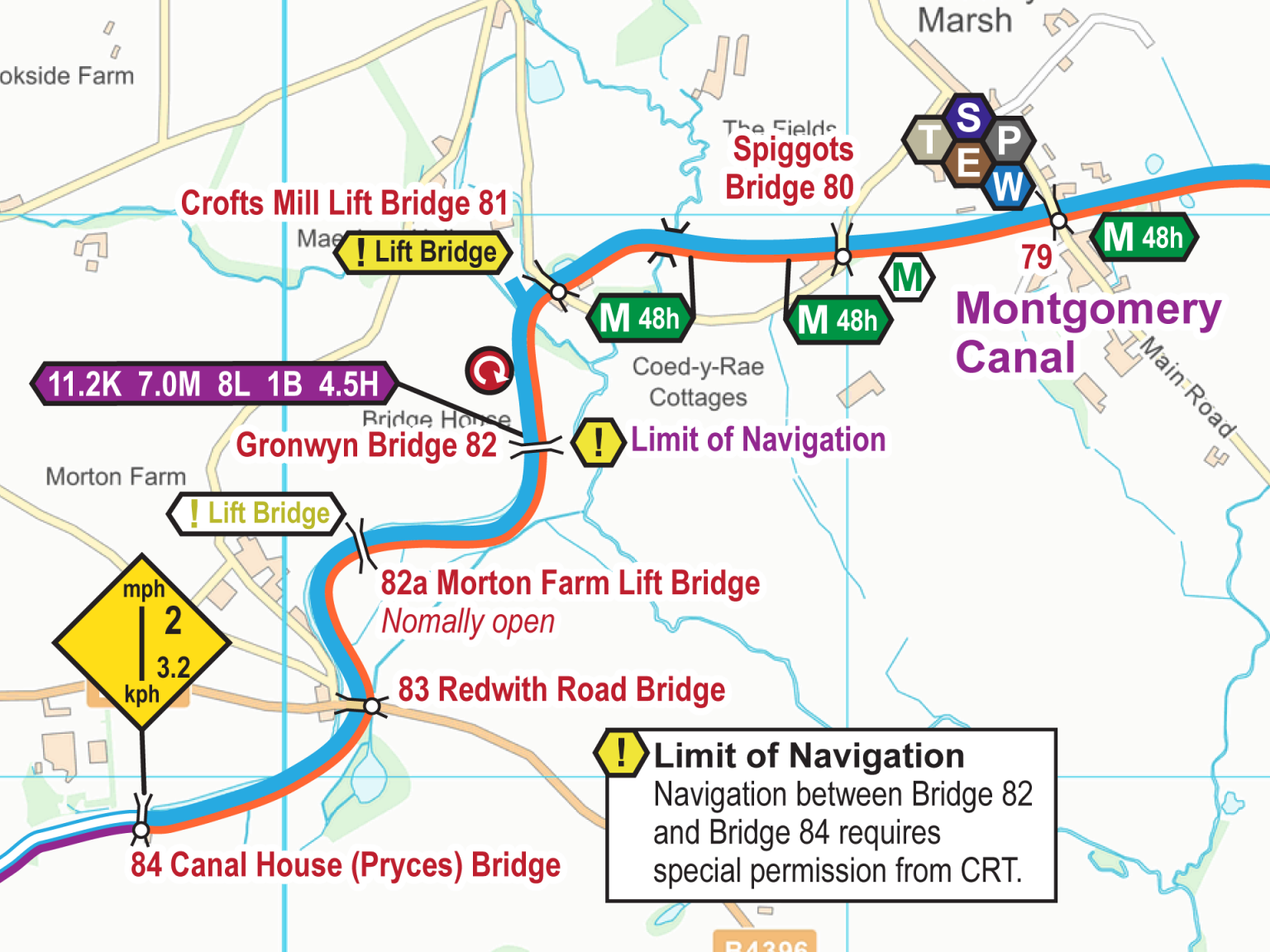 Montgomery Canal Maps - FREE - Waterway Routes
