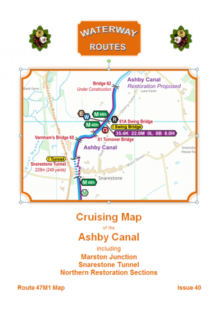 Ashby Canal Maps - Waterway Routes