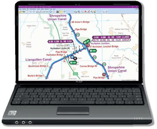 Cheshire Ring Maps - Waterway Routes
