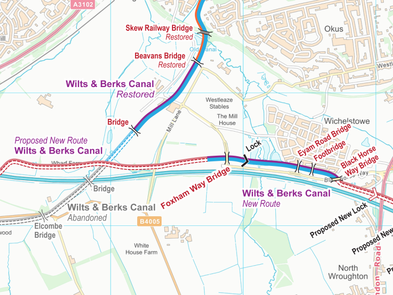 Wilts & Berks Canal (Restoration) Maps - FREE - Waterway Routes
