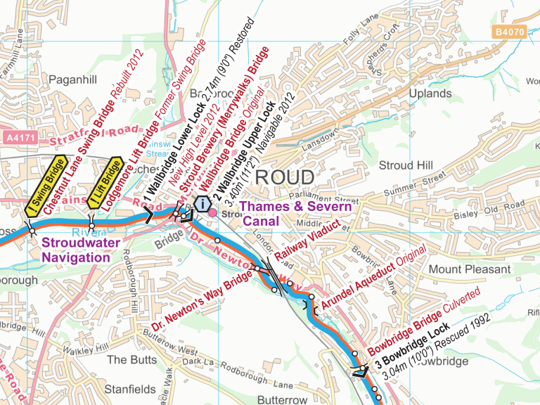 Cotswold Canals (Restoration) Maps - FREE - Waterway Routes
