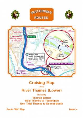 River Thames (Lower) Maps - Waterway Routes