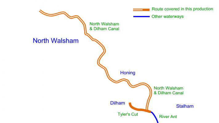 North Walsham & Dilham Canal (Restoration) Maps - FREE - Waterway Routes