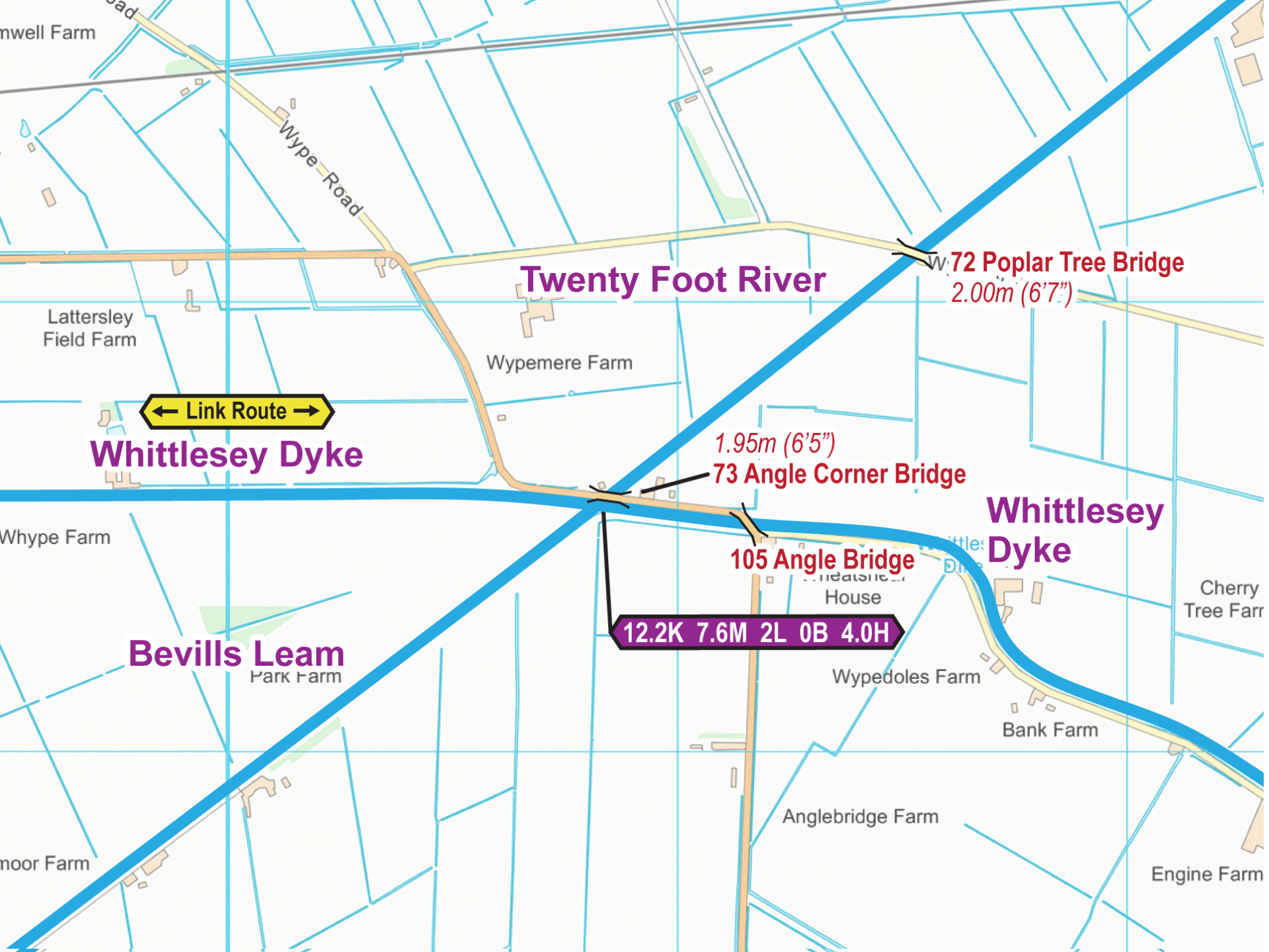 Middle Level Navigations Maps - Waterway Routes