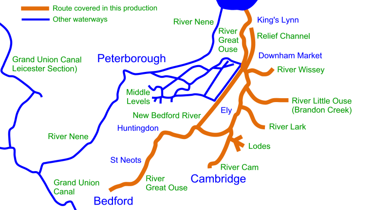 River Great Ouse and Tributaries Maps - Waterway Routes