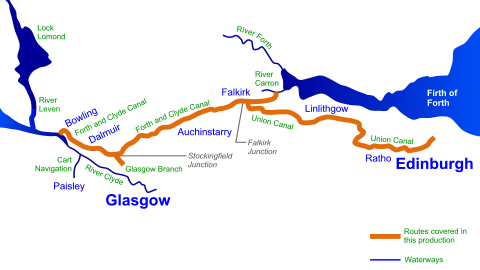 Forth & Clyde and Union Canals Maps - Waterway Routes
