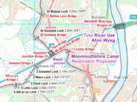 Monmouth & Brecon Canal (Restoration Section) Map – Waterway Routes