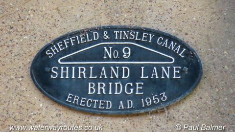 Blue Bridge Signs - Waterway Routes