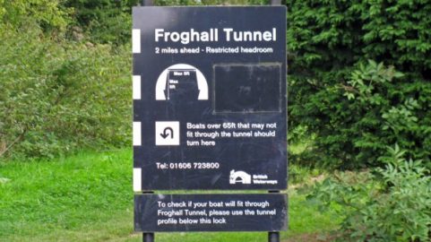 Froghall Tunnel Warning Sign – Waterway Routes