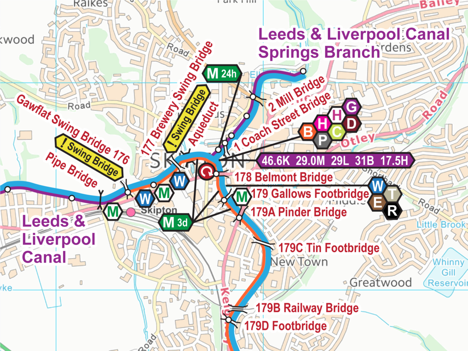 Bridgewater Canal Map for Download - Waterway Routes