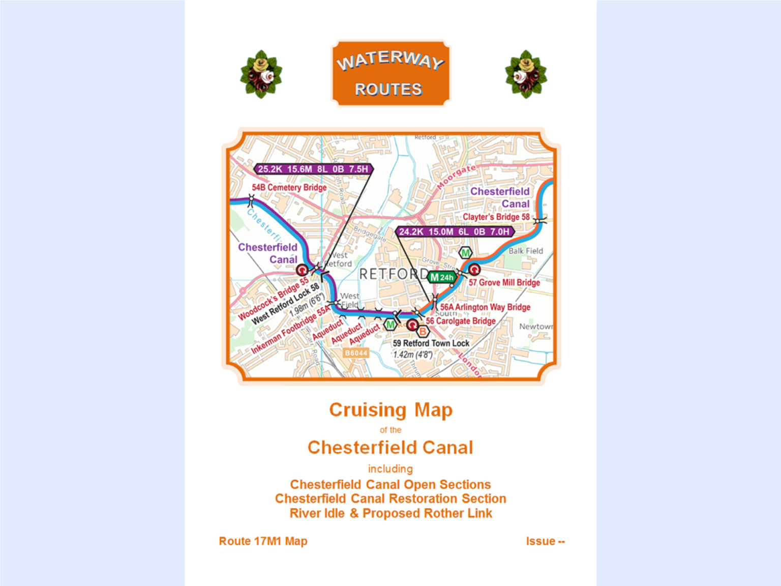 Chesterfield Canal Map for Download - Waterway Routes