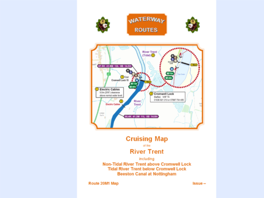 River Trent Map for Download - Waterway Routes
