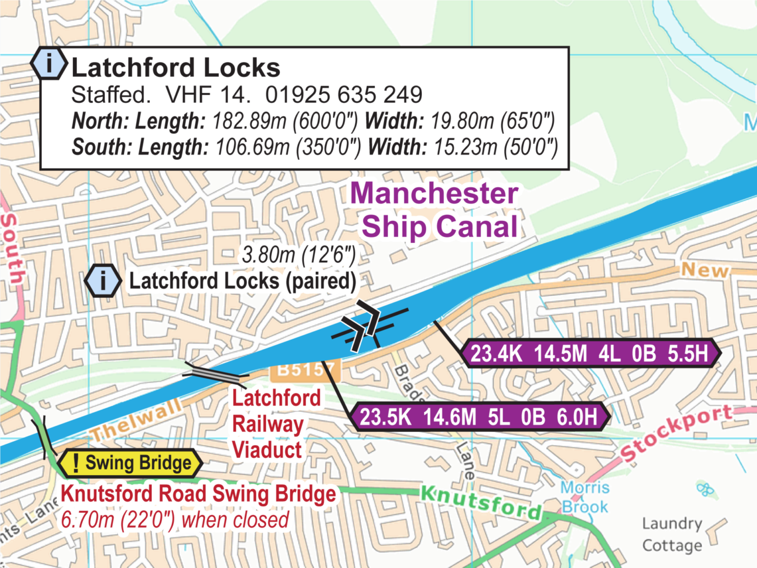 Manchester Ship Canal Map for Download - Waterway Routes