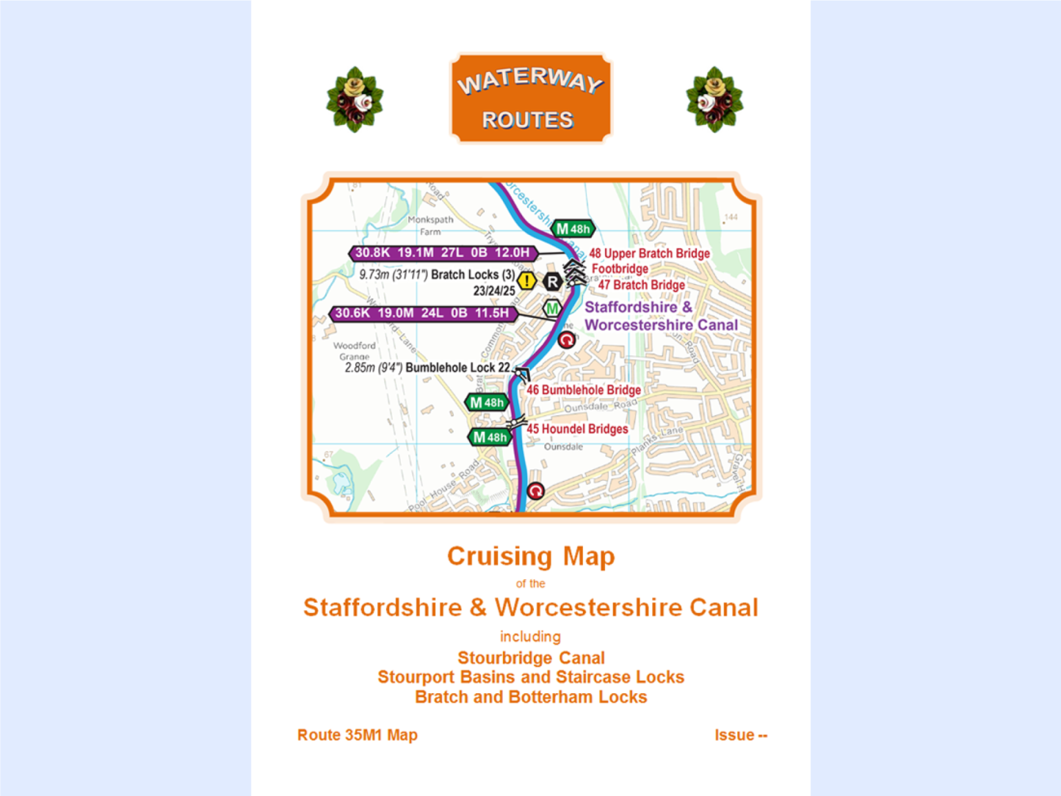 Staffs & Worcester Canal Map for Download - Waterway Routes