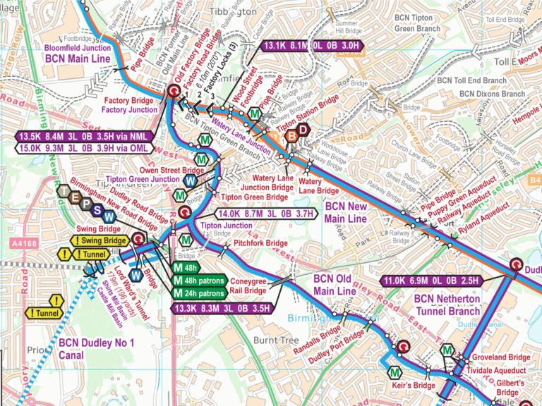 Birmingham Canal Navigations (BCN) Map for Download - Waterway Routes