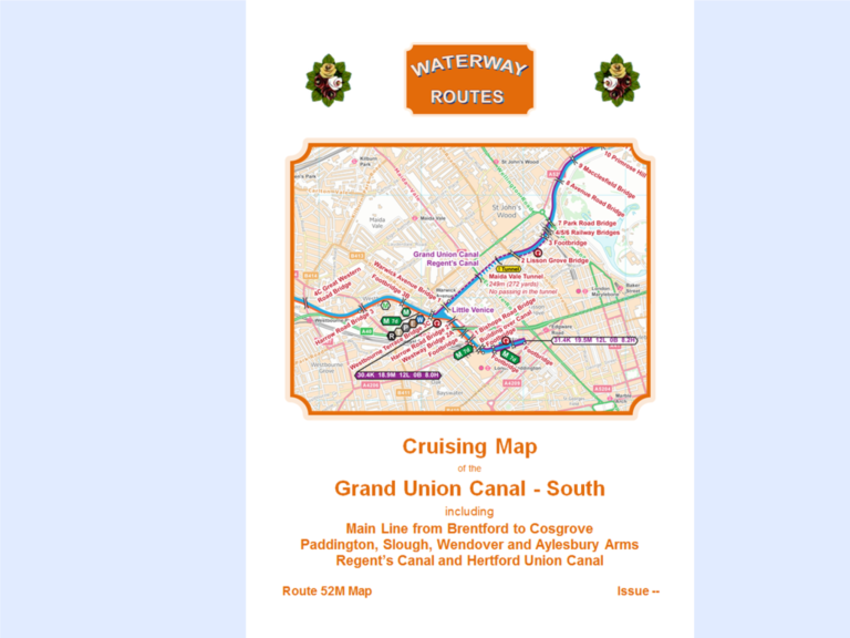 Grand Union Canal (South) Map for Download – Waterway Routes