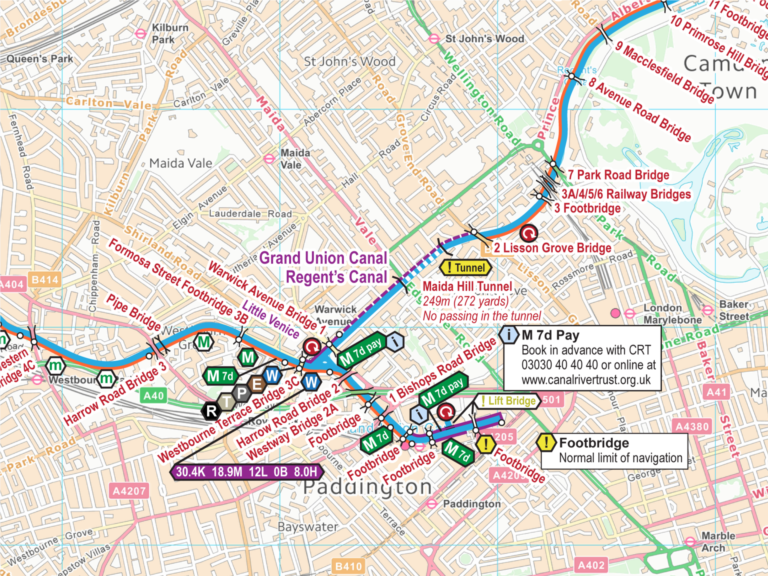 Grand Union Canal (South) Map for Download – Waterway Routes