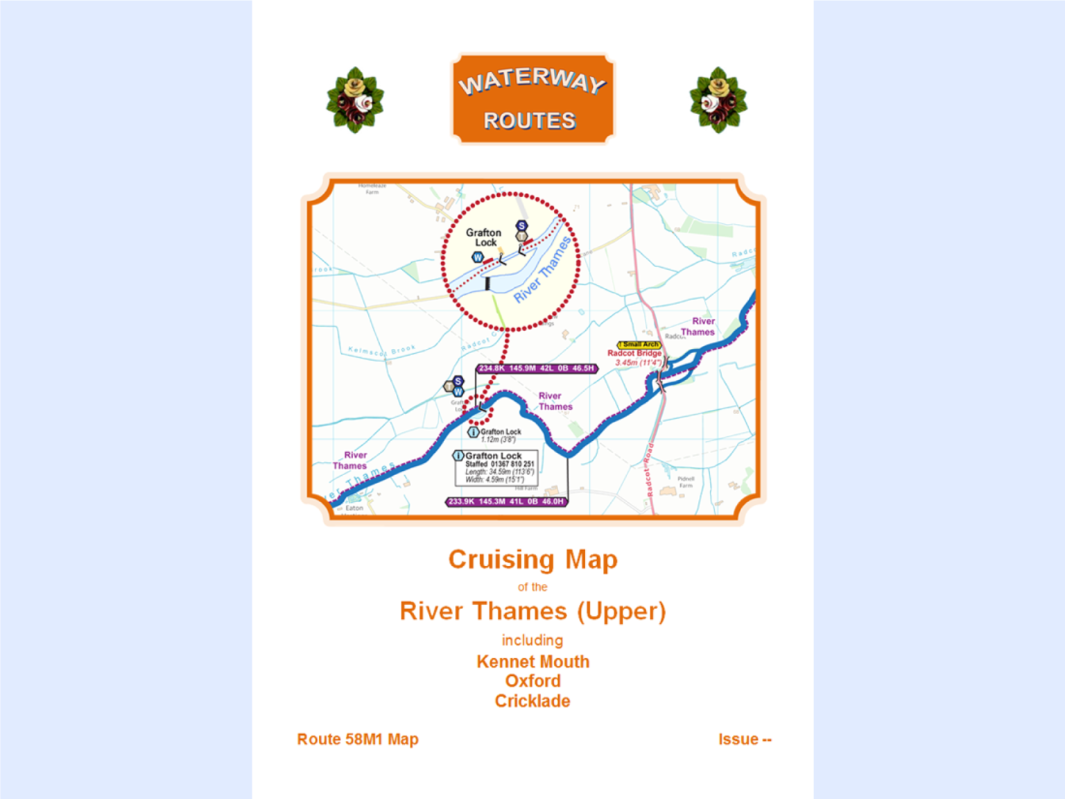 River Thames (Upper) Map for Download - Waterway Routes