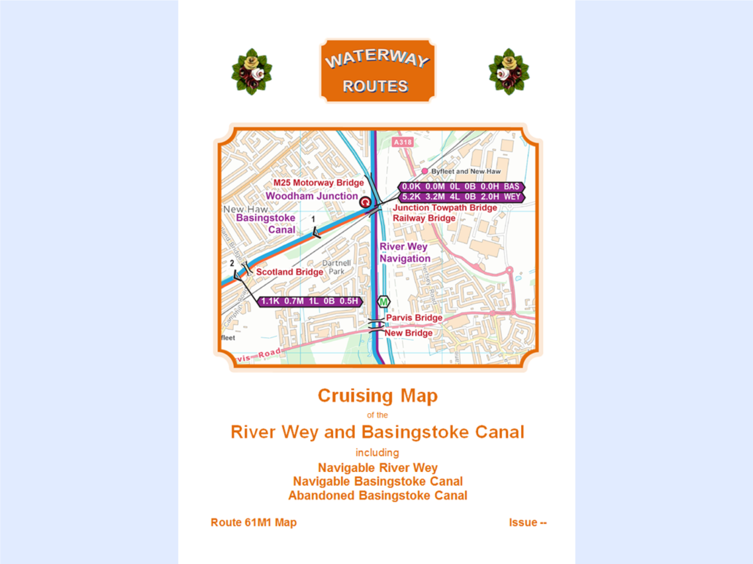 River Wey and Basingstoke Canal Map for Download - Waterway Routes