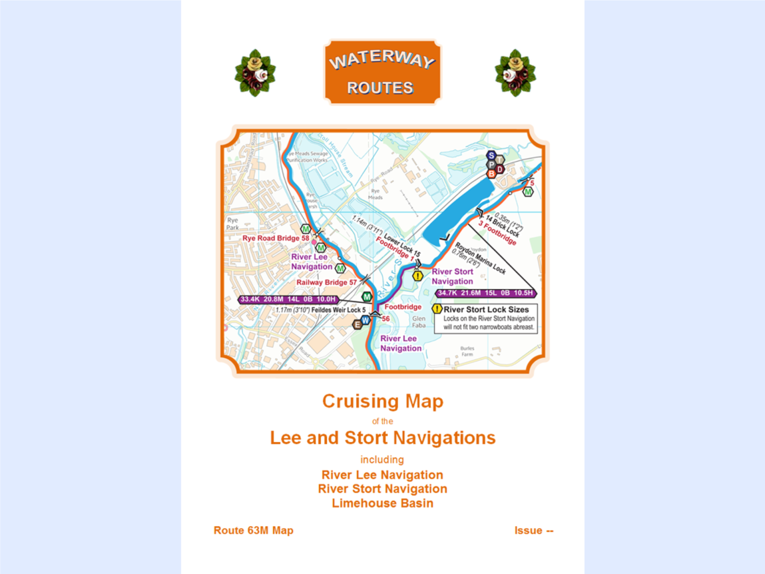 Lee & Stort Navigations Map for Download - Waterway Routes