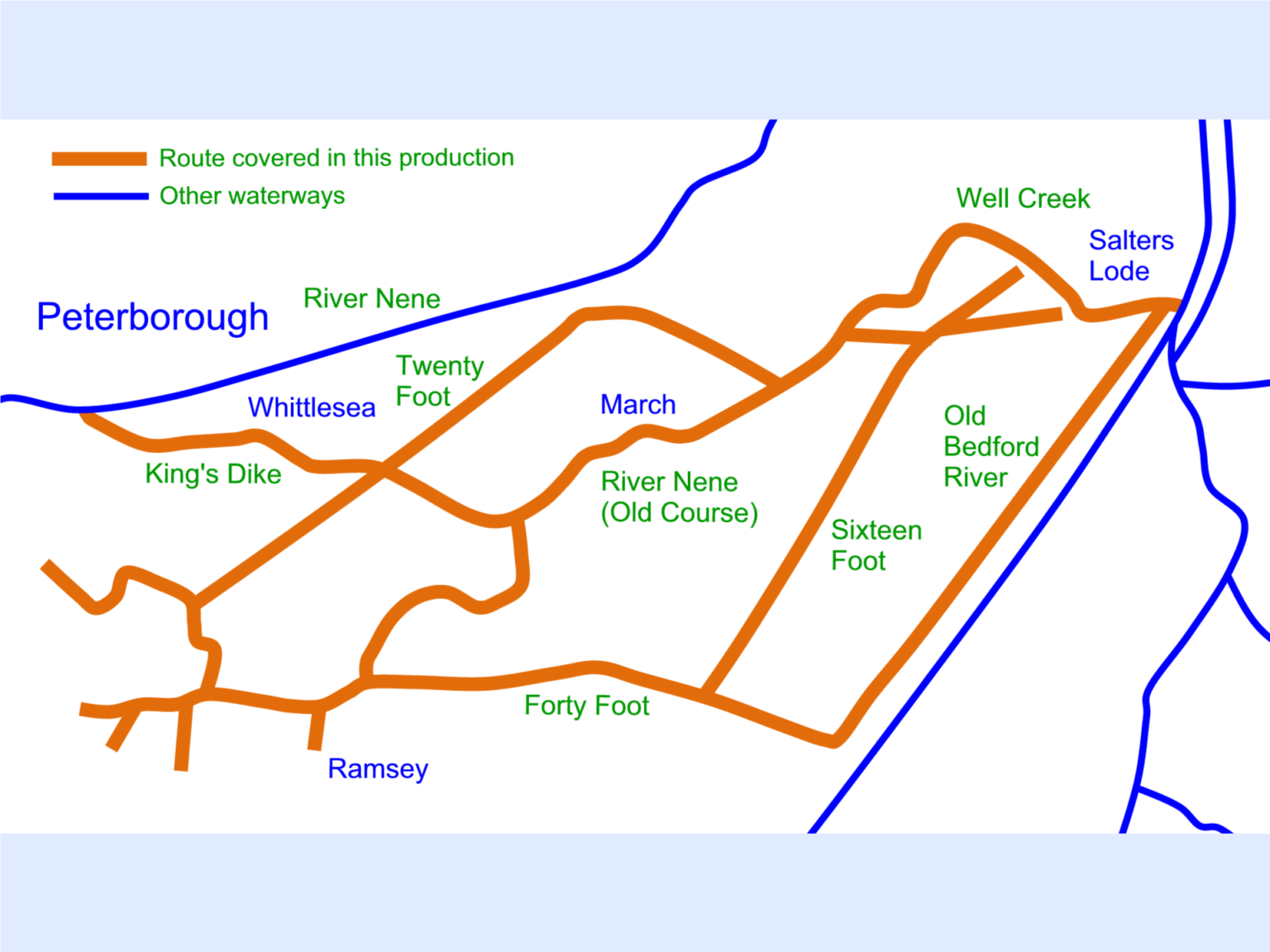 Middle Level Navigations Map for Download - Waterway Routes