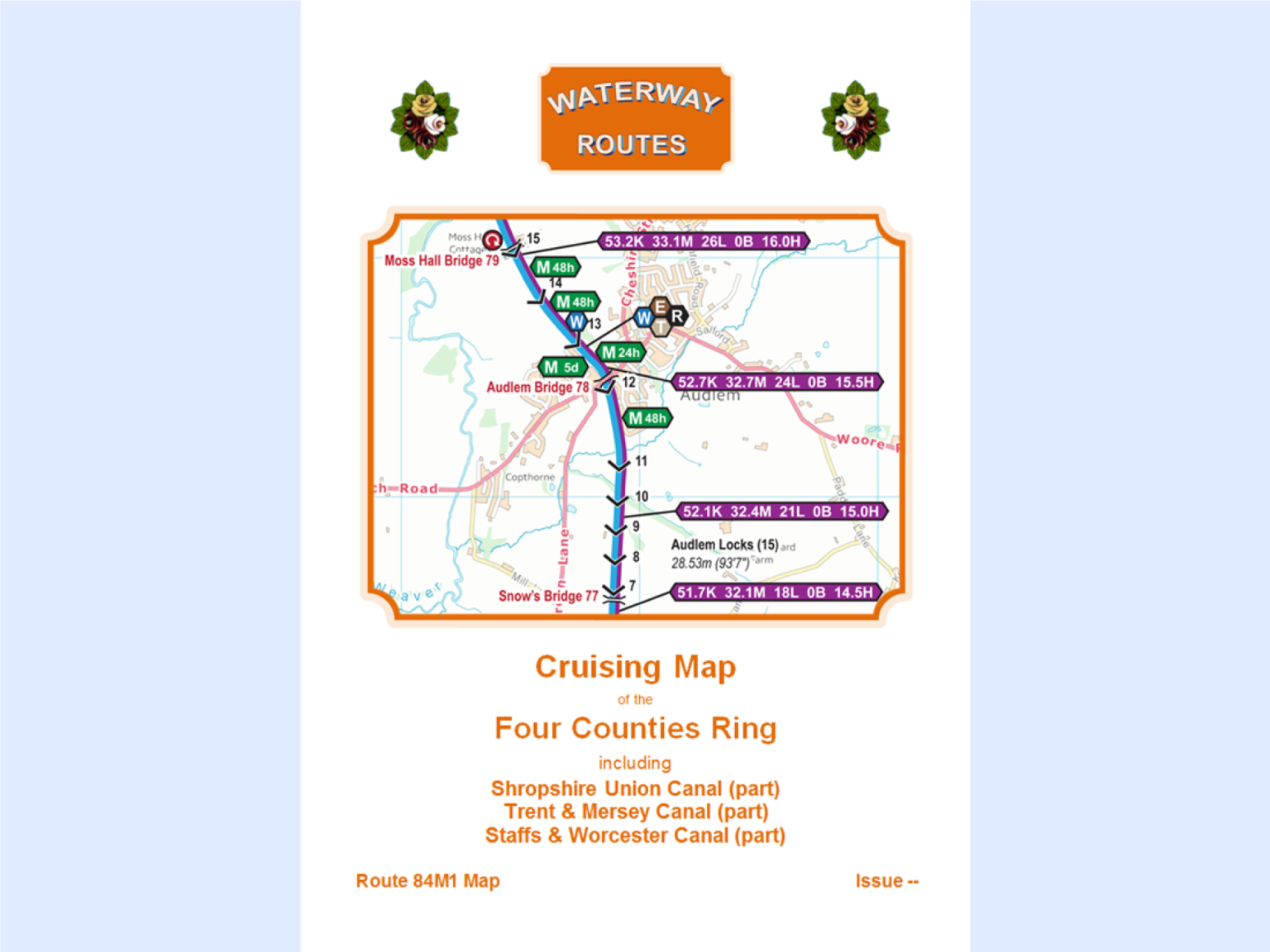 Four Counties Ring Map for Download - Waterway Routes