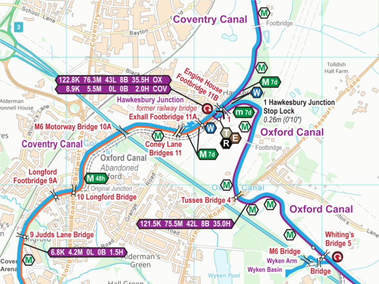 Warwickshire Ring Map for Download - Waterway Routes
