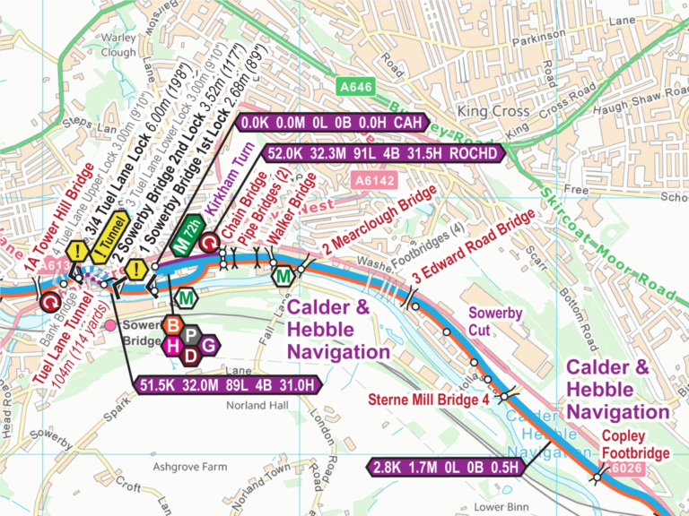 Cruising Maps from Sowerby Bridge for Download - Waterway Routes