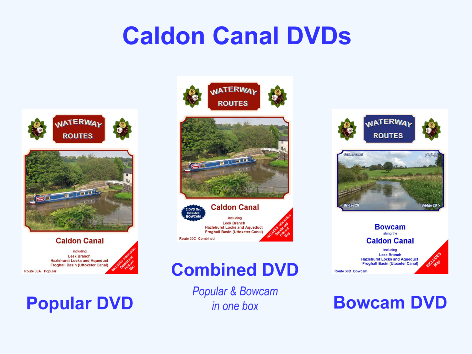 Caldon Canal DVDs - Waterway Routes