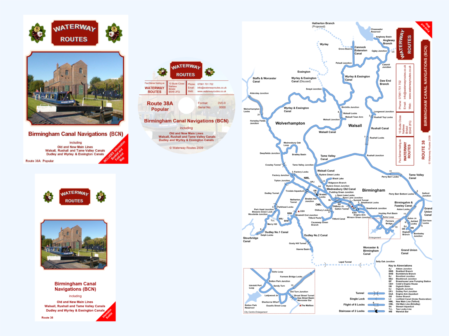 Birmingham Canal Navigations (BCN) DVDs - Waterway Routes