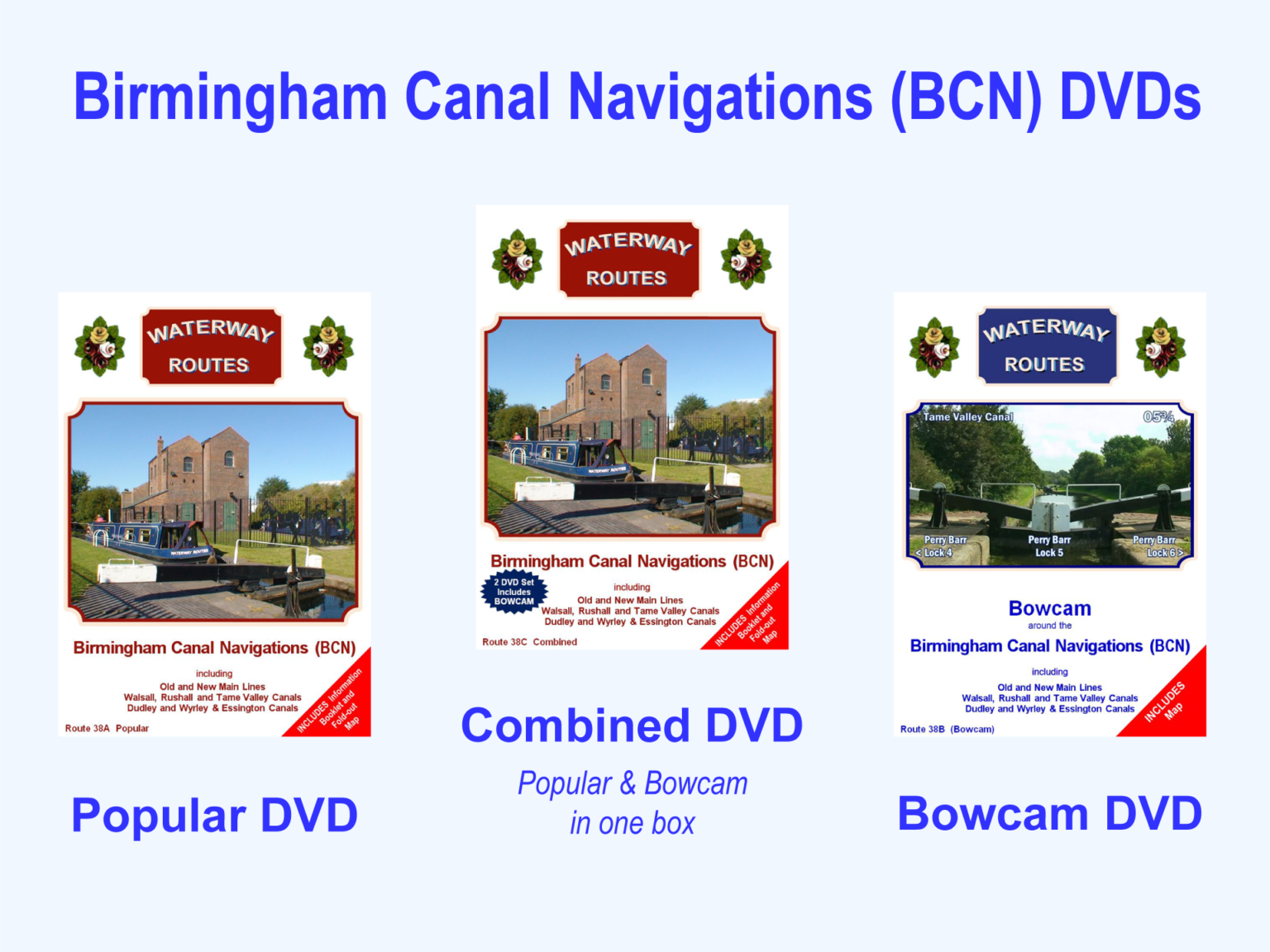 Birmingham Canal Navigations (BCN) DVDs - Waterway Routes