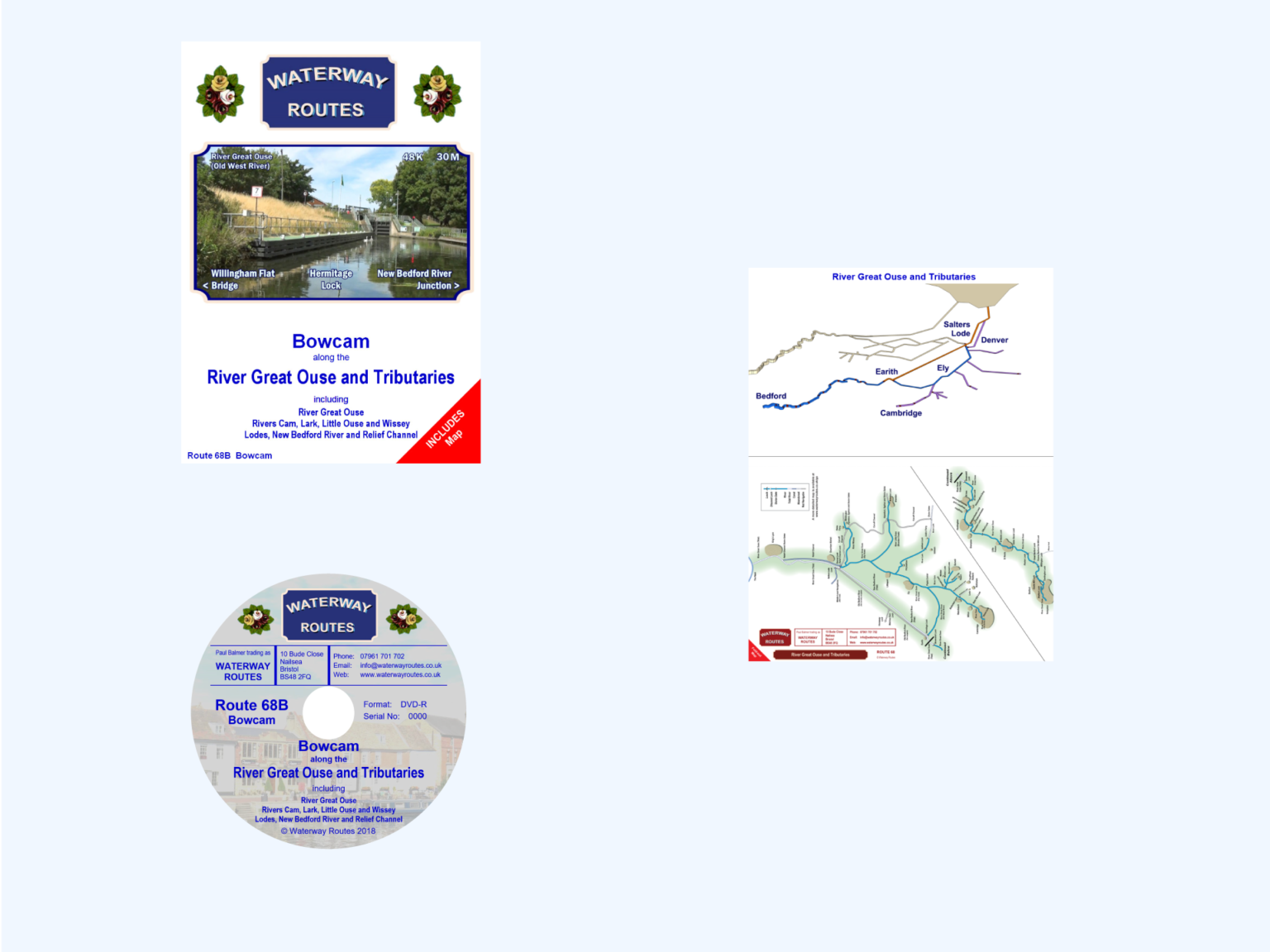 River Great Ouse and Tributaries DVDs - Waterway Routes
