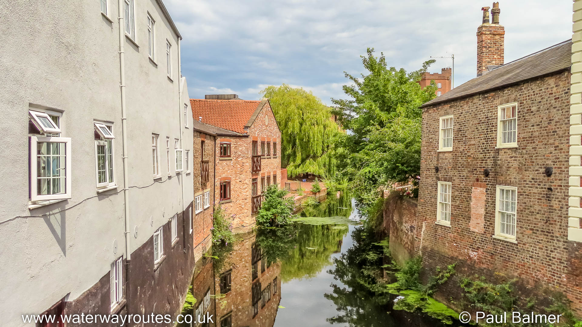 Cruising on the River Foss through York - Waterway Routes