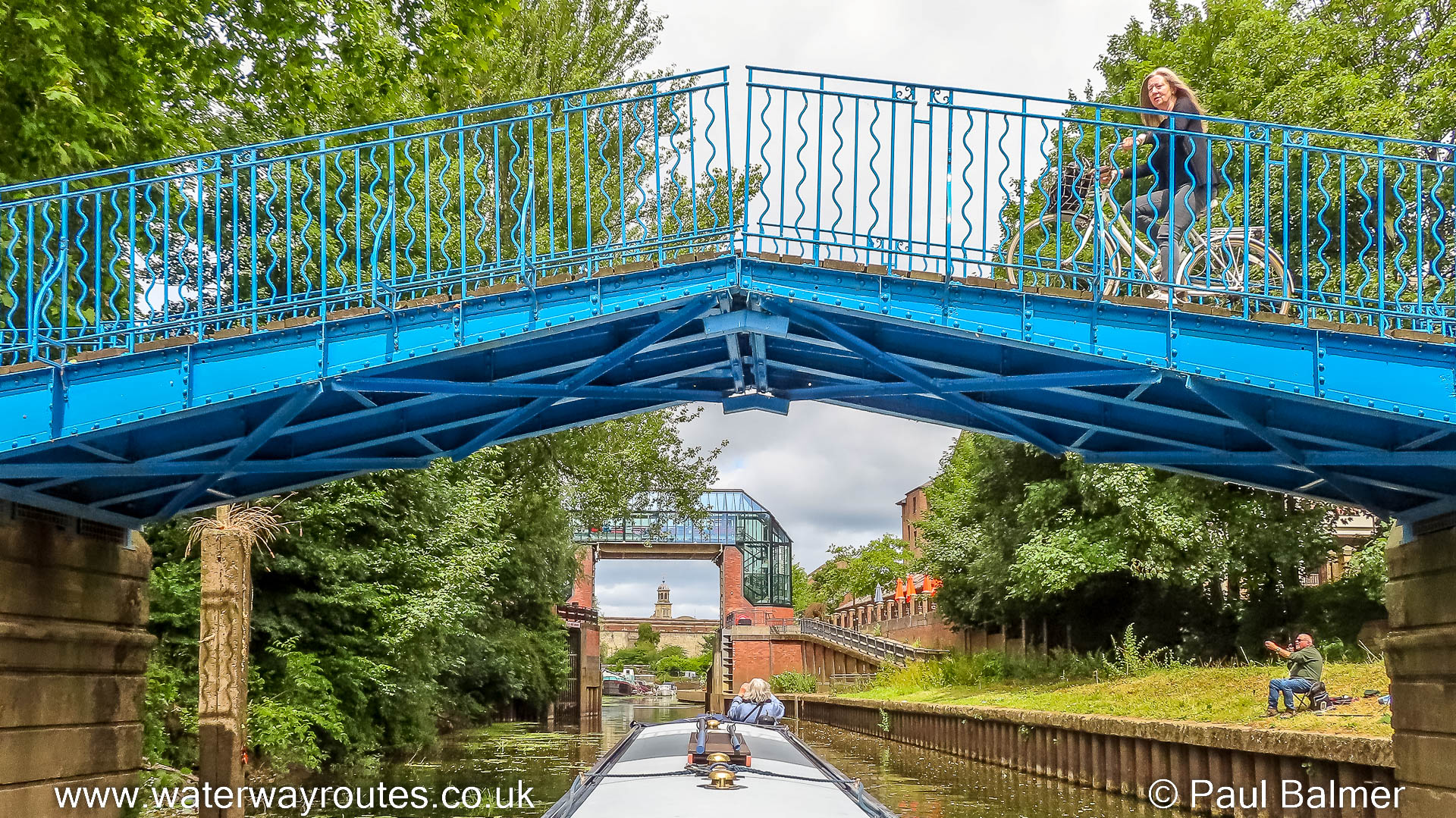 Entering the River Foss under the Blue Bridge at York - Waterway Routes